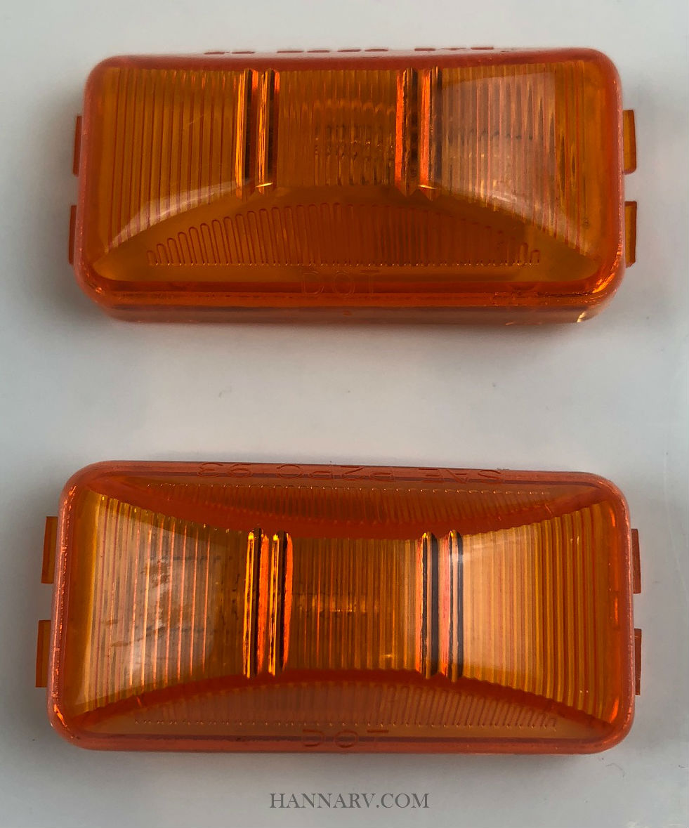 Triton 05545 Amber 2.5 Inch Rectangle Clearance Sidemarker Light - 2 ...