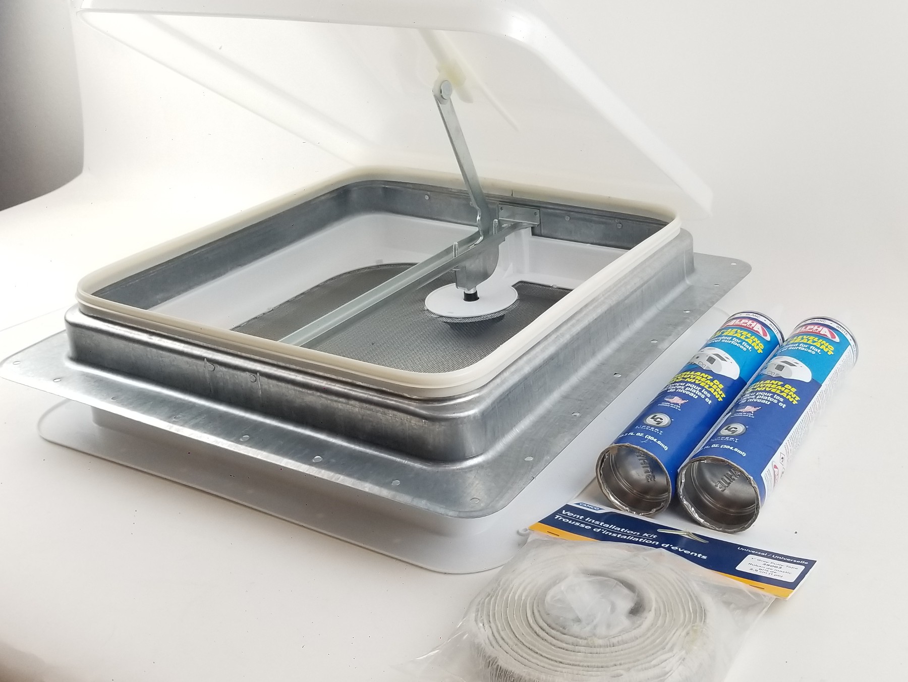 High Profile RV Vent Installation Kit for Metal & Fiberglass Roofs 14in ...