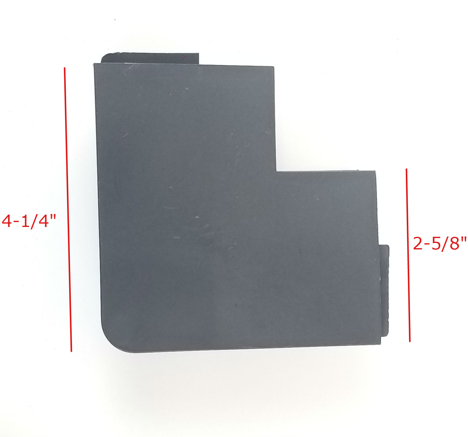 Enclosed Cargo Trailer Door Corners - Black - 4 Pack | Hanna Trailer Supply