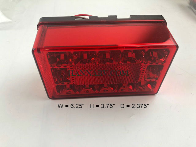 Karavan 205-00162-NA Right Hand LED Submersible Tail Light | Hanna ...