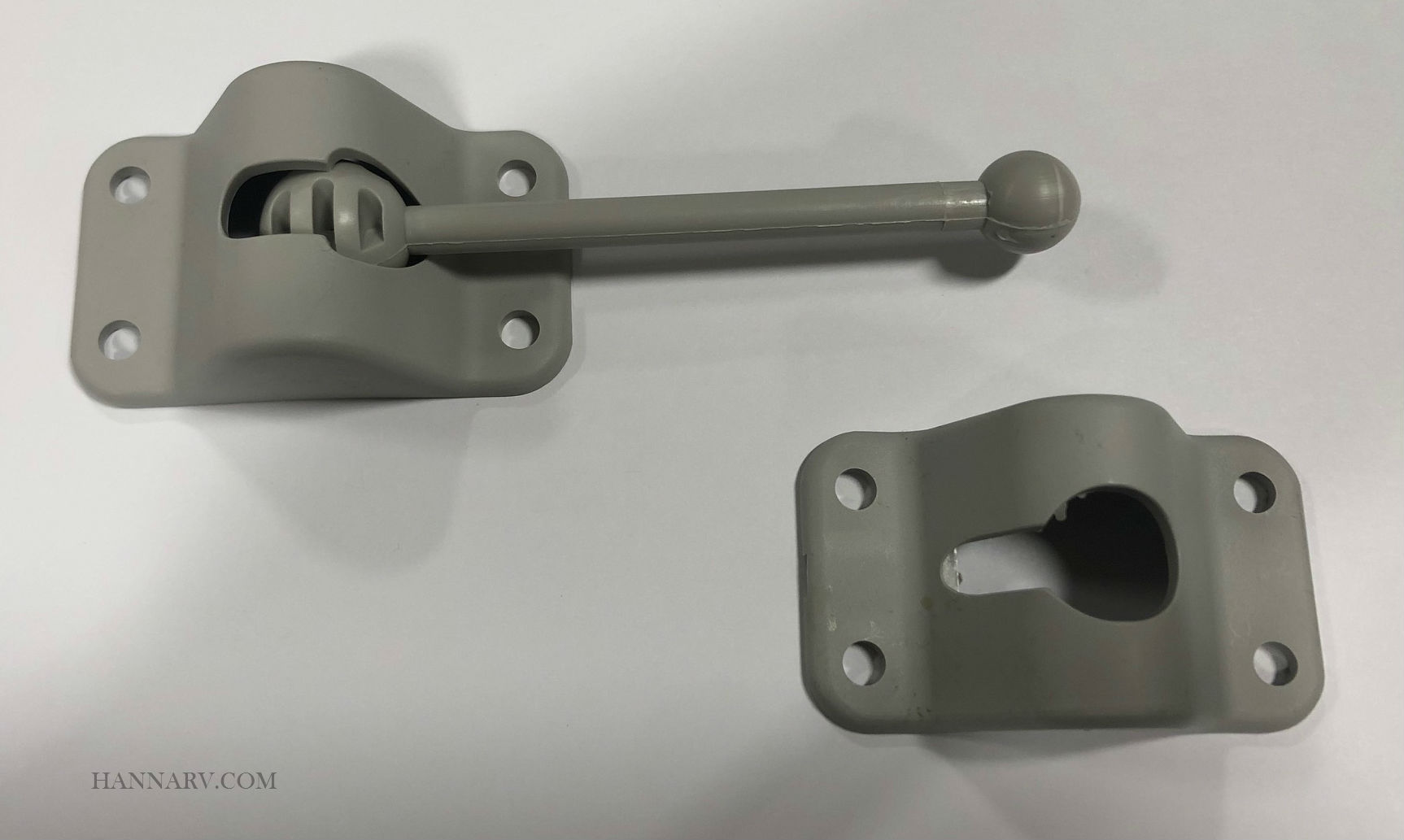 4 Inch Enclosed Cargo Trailer Door Hold Back - Gray | Hanna Trailer Supply