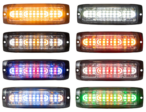 Buyers 8890300 Ultra Thin Wide Angle 5 Inch Amber LED Strobe Light ...