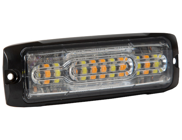 Buyers 8890302 Ultra Thin Wide Angle 5 Inch Amber/Clear LED Strobe ...