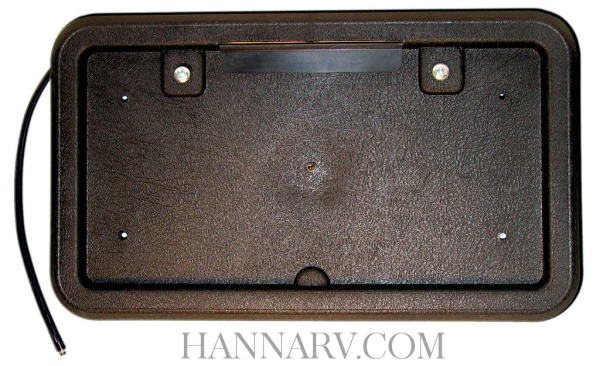Black License Plate Bezel With Light - BLPL1 | Hanna Trailer Supply