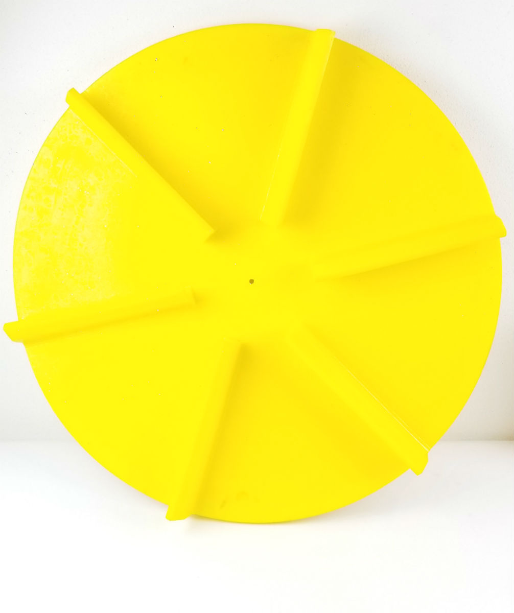 Buyers 1308907 | Salt Spreader CW 24 Inch Yellow Polyurethane Spinner ...