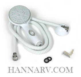 Camco | 43714 | RV Marine Showerhead with Shower Hose Kit - White ...