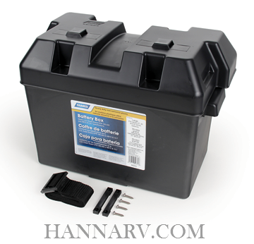 Camco | 55372 | Large RV Battery Box | Hanna Trailer Supply