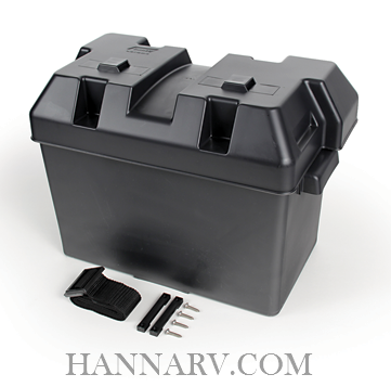 Camco | 55372 | Large RV Battery Box | Hanna Trailer Supply