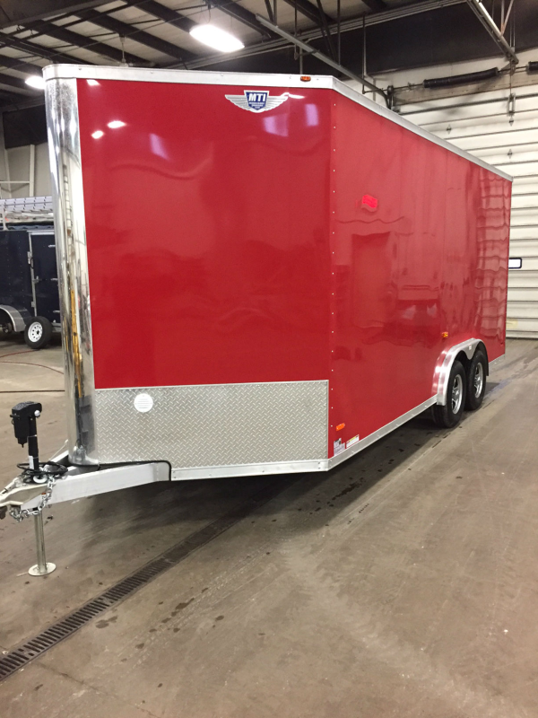 Custom Order 8 X 18 All Aluminum Cargo Trailer with Extended Wedge Nose ...