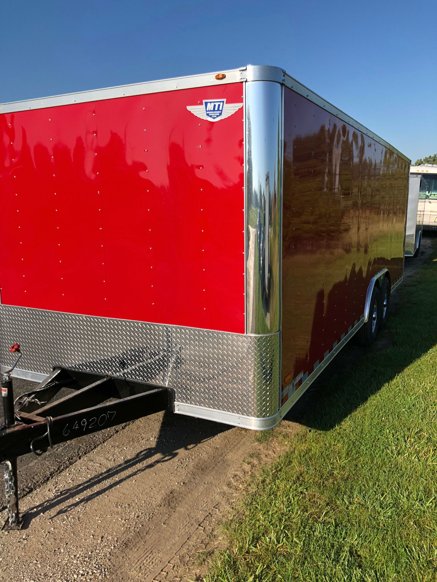 Custom Order MTI 8.5 X 22 14,000 Lb Steel Cargo Trailer with Generator ...