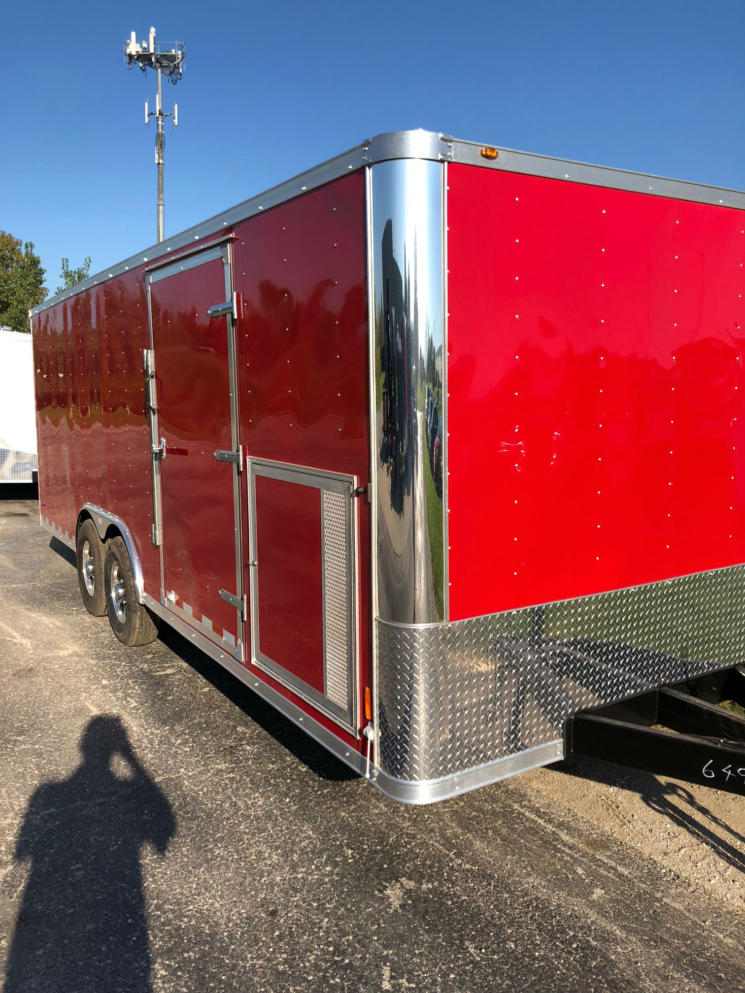 Custom Order MTI 8.5 X 22 14,000 Lb Steel Cargo Trailer with Generator ...