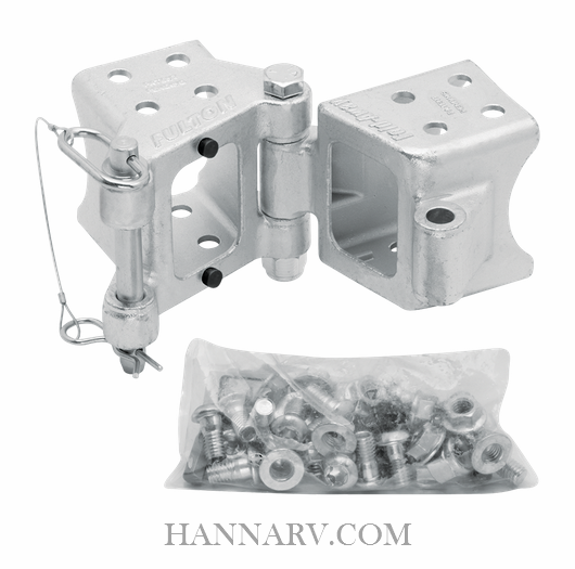 Fulton HDPB34 Bolt-On Fold Away Trailer Coupler Hinge Kit - 3 Inch X 4 ...
