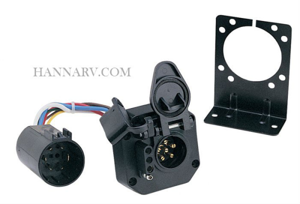 Hopkins 42145 Multi-Tow Vehicle Side Connector With 7 Way RV And 4 Way ...