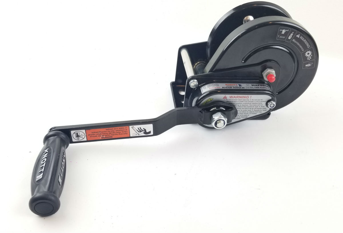 Karavan 228-00014-NA Hand Winch For a Scissors Style Trailer-1500LBS ...
