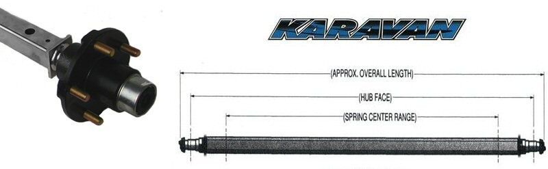 Karavan 310-00333-GL - KNOTT 53 Galvanized Trailer Axle 1500 lb ...