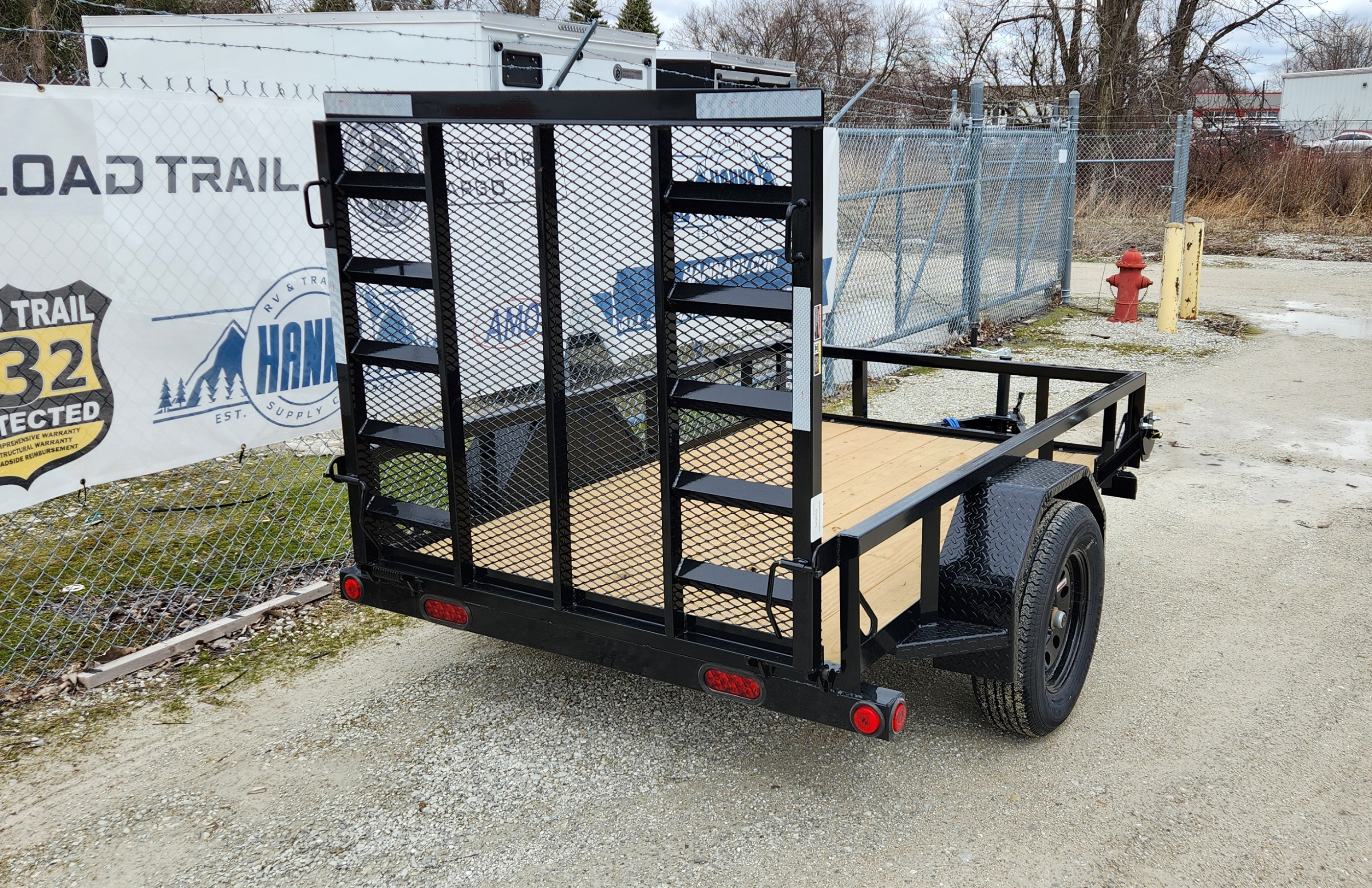 Load Trail 5 X 8 Single Axle Steel Angle Frame Utility Trailer with ...