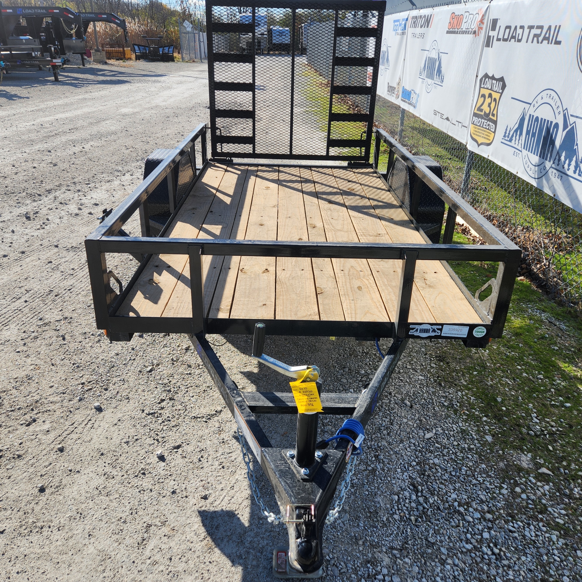 Load Trail 5 X10 Single Axle Steel Angle Frame Utility Trailer with ...