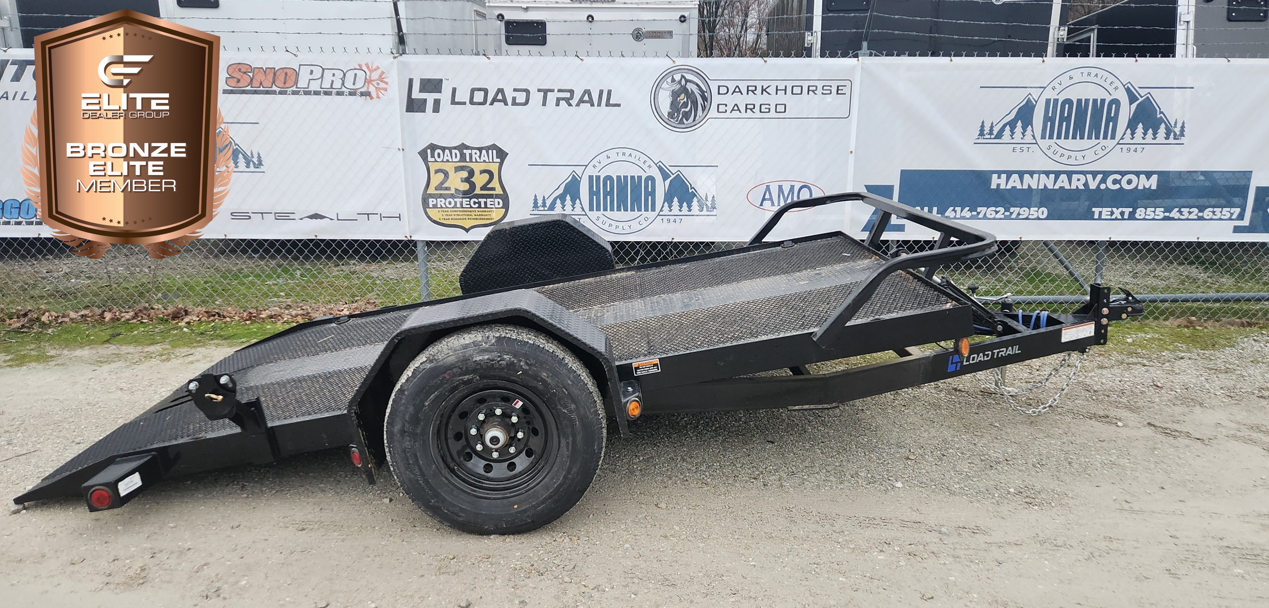 Load Trail 77 X 12 Single Axle 7,000 Lb Scissor Lift / Stump Grinder ...