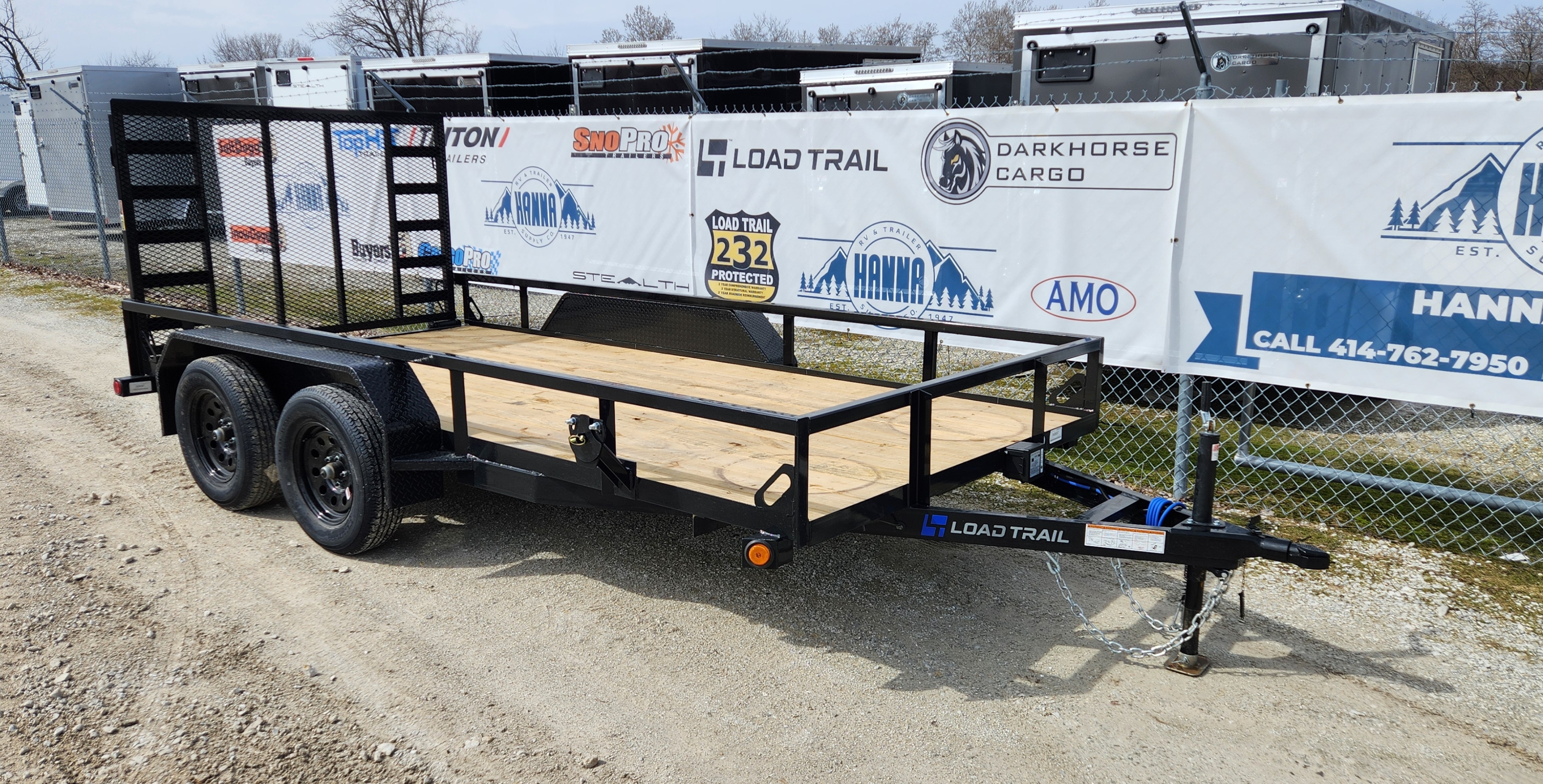 Load Trail 77' X 14' Steel Tandem Axle Utility Trailer with Spring ...