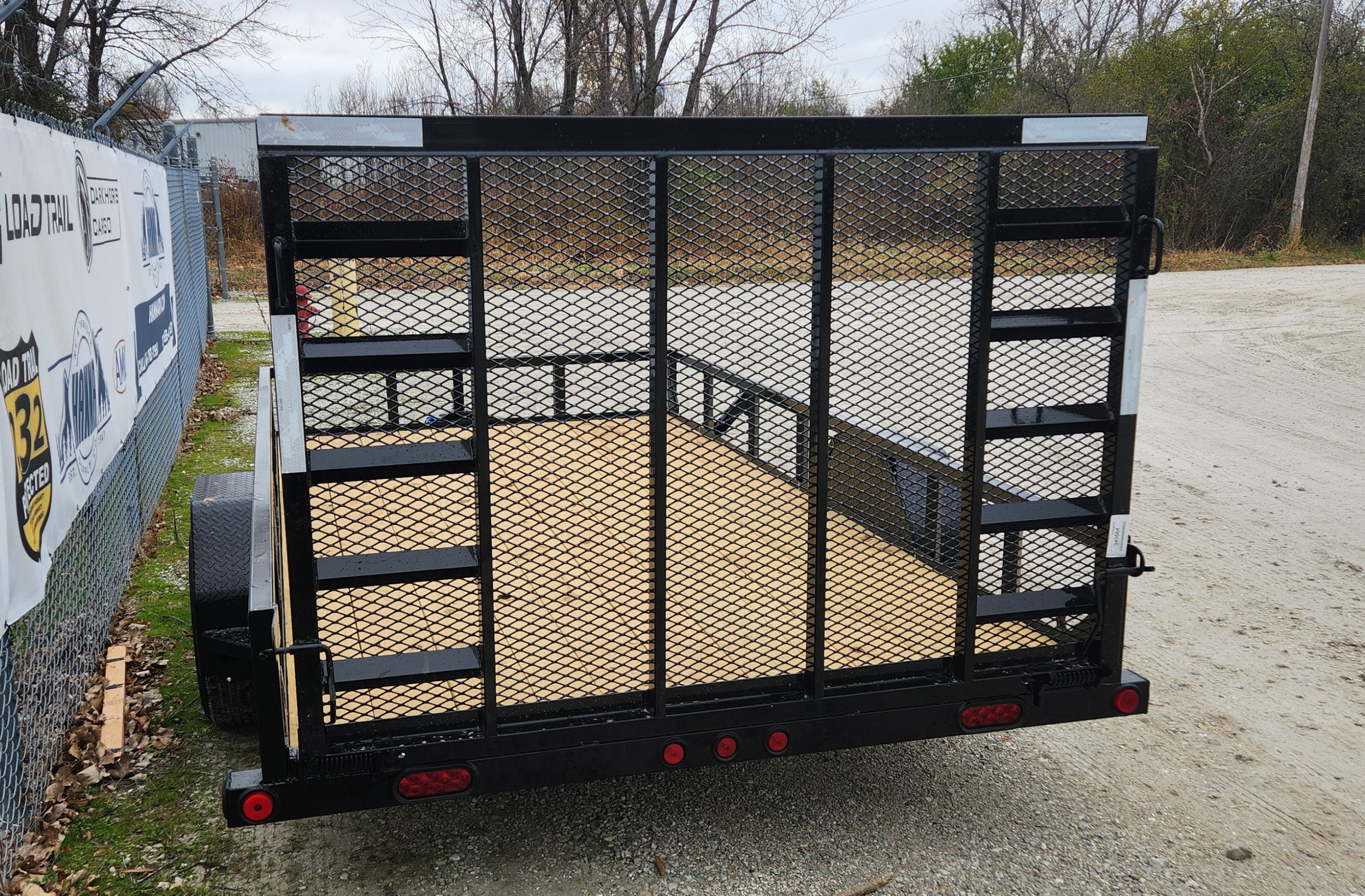 Load Trail 77" X10' Single Axle Steel Angle Frame Utility Trailer with ...