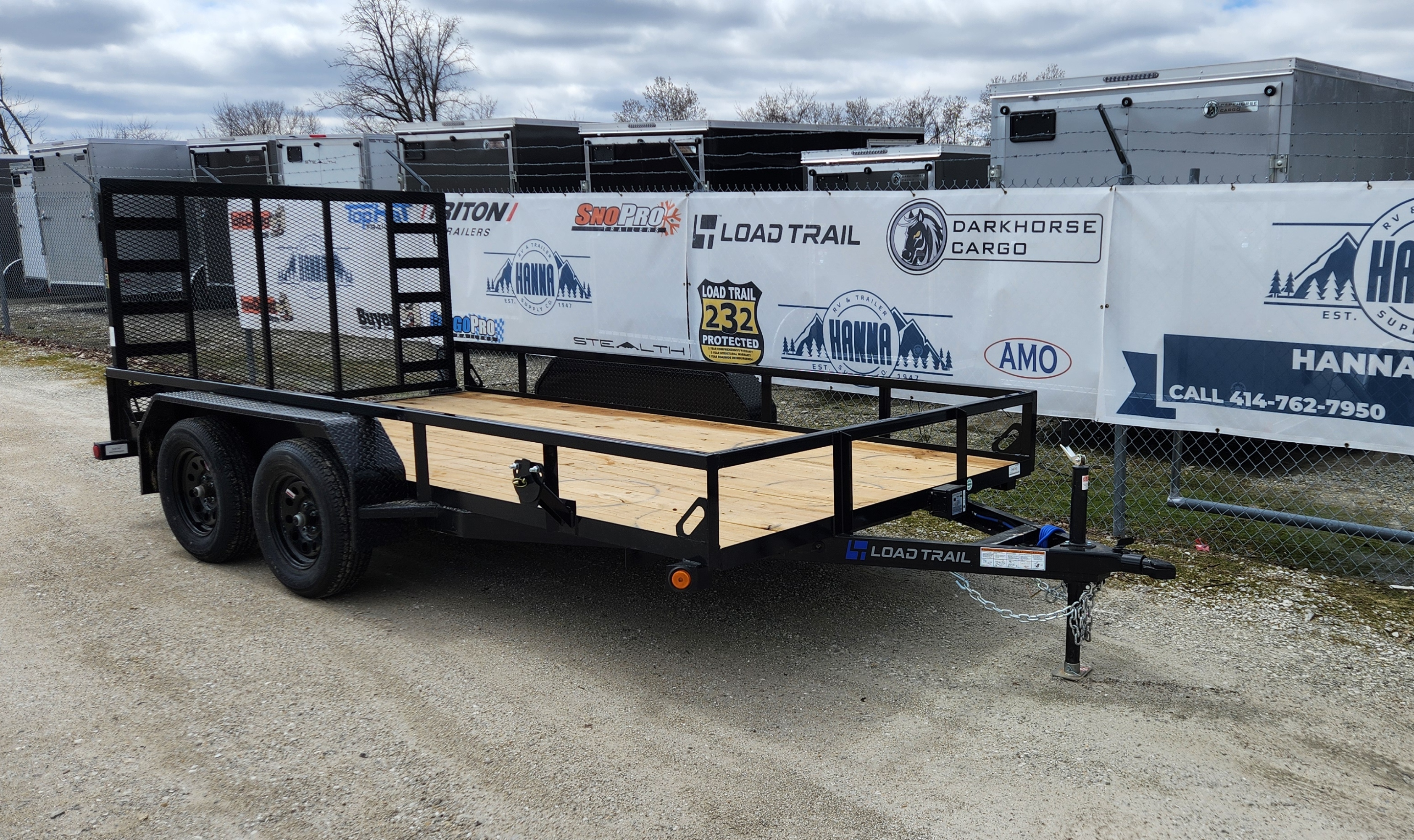 Load Trail 83' X 14' Steel Tandem Axle Utility Trailer with Spring ...