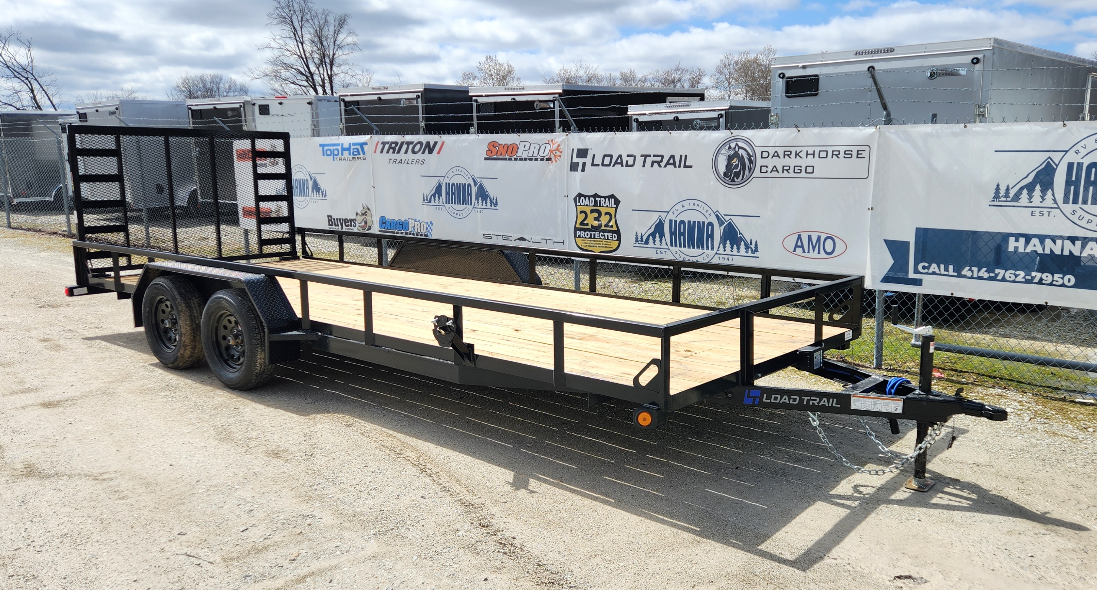 Load Trail 83" X 20' Steel Tandem Axle Utility Trailer with Spring ...