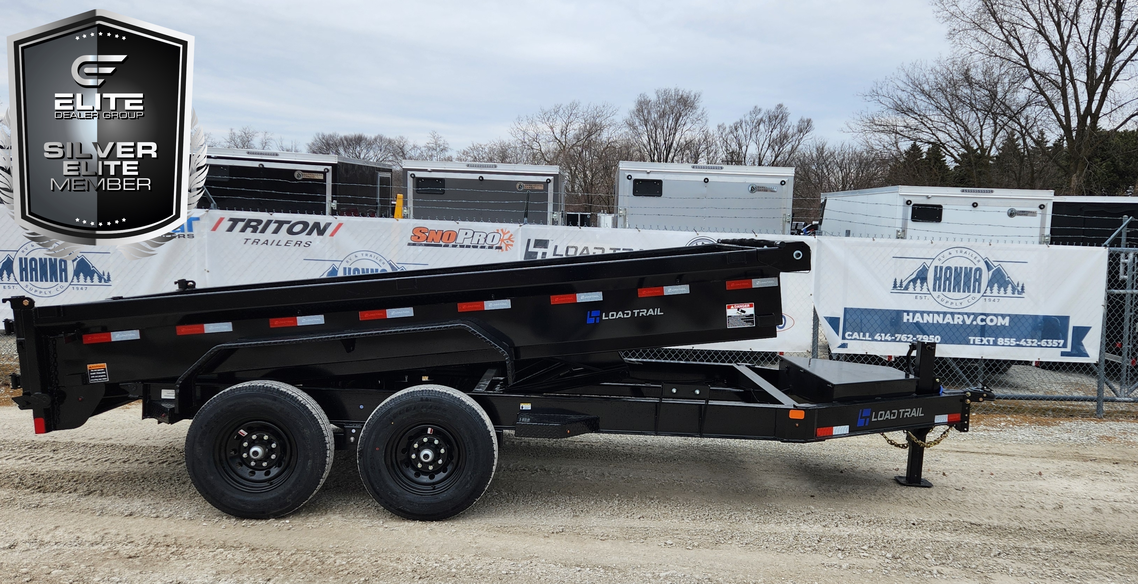 Load Trail 83" X 14' Tandem Axle 14,000 Lb Economy Dump Trailer- 18 ...