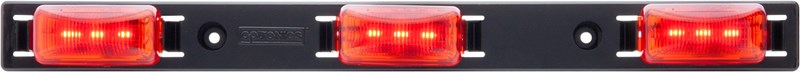 Optronics MCL-93RB Red LED Identification Bar - Black Poly Sealed - 3 ...
