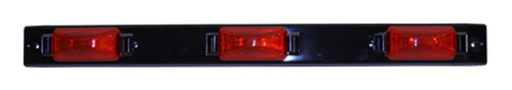 Peterson 150-3R Sealed Identification Red Mini-Light Bar - Black Poly ...