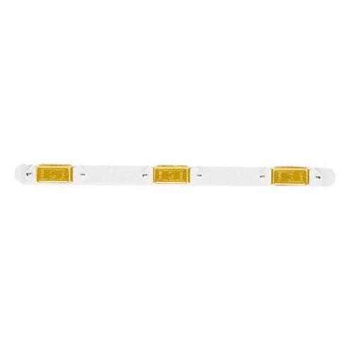 Peterson 107-3A Amber Identification Mini-Light Bar - White Steel ...