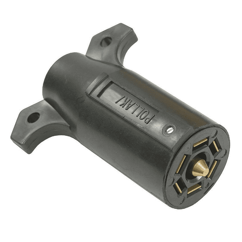 Pollak 12-706 Black Plastic 7-Way RV-Style Trailer Plug - Trailer End ...