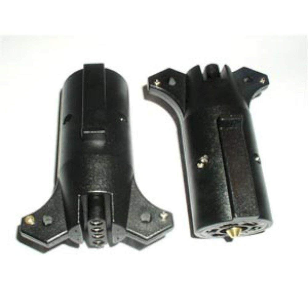 Pollak 12-744EV 7-Way RV to 5-Way Flat Trailer Connector Adapter | MFG ...