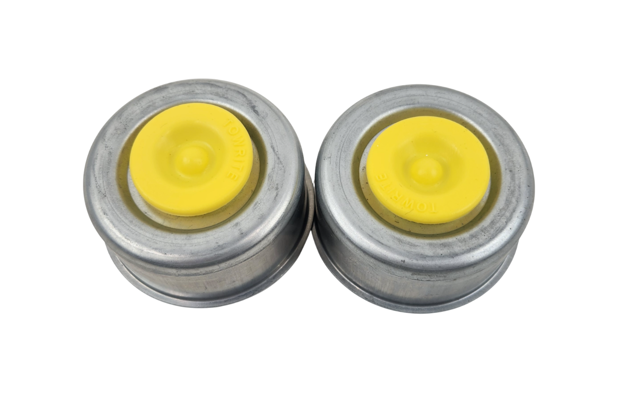 2.72" Outer Diameter Grease Cap with Hi-Viz Yellow EZ-Lube Plug- 2 Pack ...