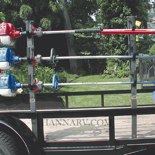 Rack'Em RA-6RL Trimmer Rack For Open Trailer - Lockable | Hanna Trailer ...
