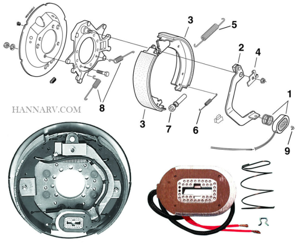 Redline BP19-005 Magnet Retainer Clip - Fits Dexter 12.25 Inch Brake ...