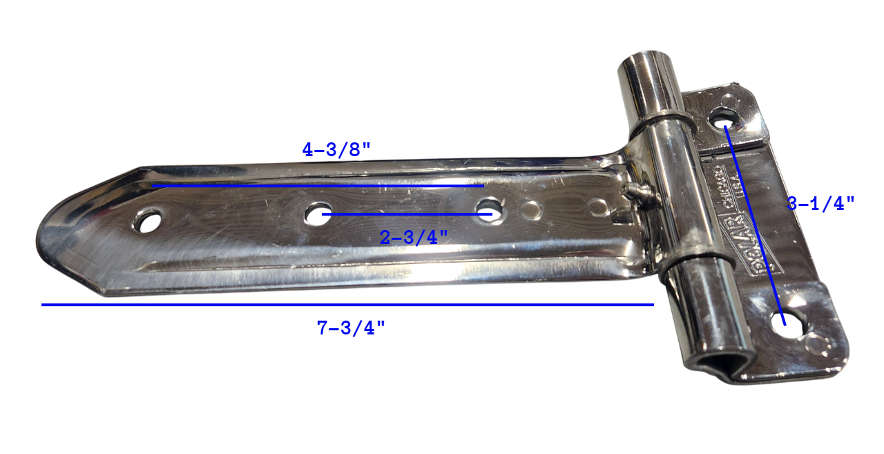 SNOPRO Stainless Steel Ramp Hinge for Enclosed Snowmobile Trailers with ...