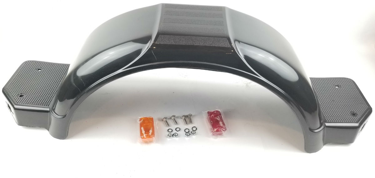 Shorelander SK0121-03 Black Poly Fender Kit for 13" Tires - 9" Width ...