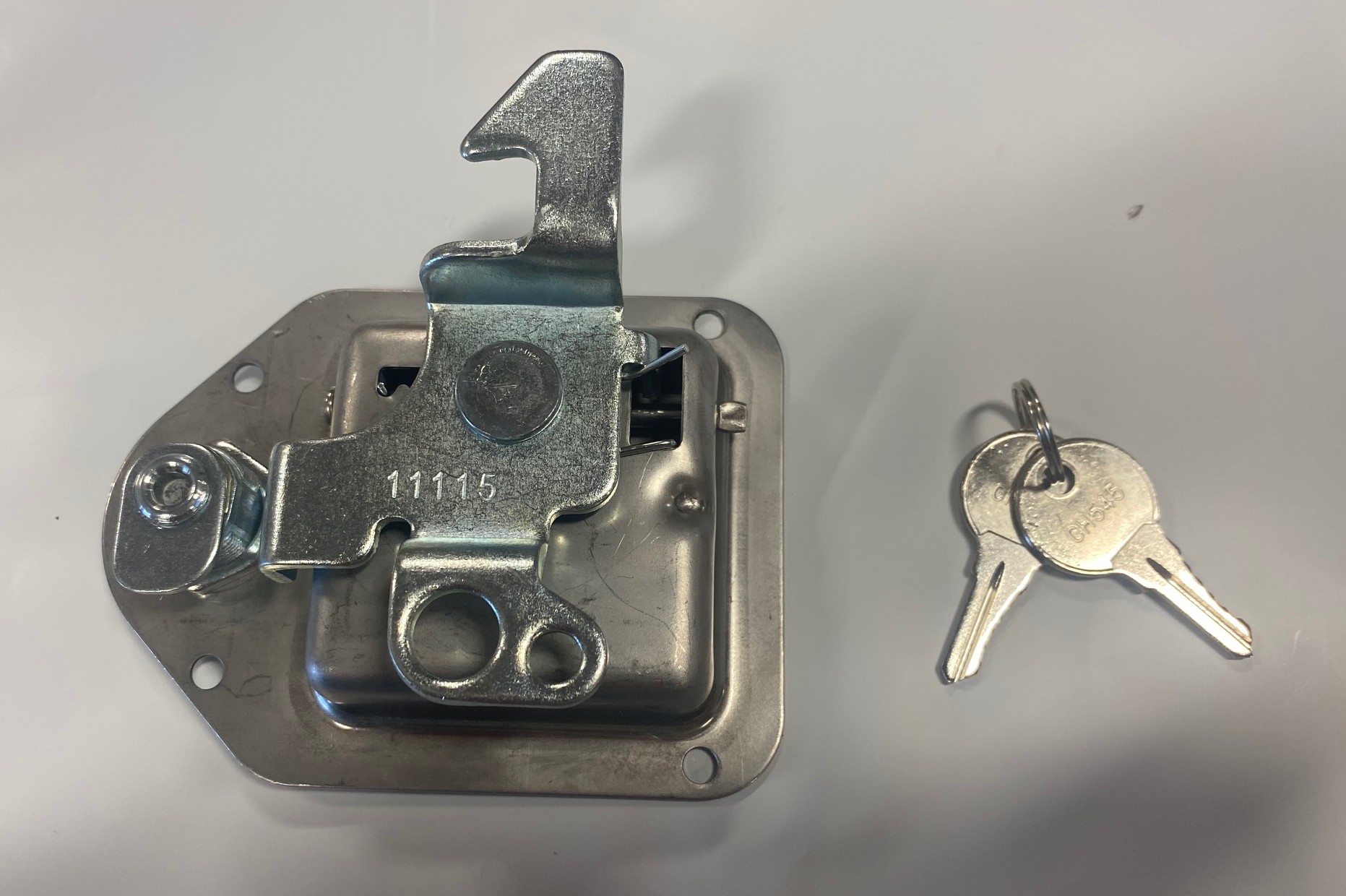 Stainless Steel Mini Lock with Keys for Toolbox | Hanna Trailer Supply
