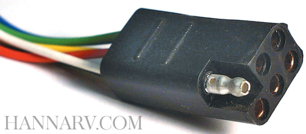 Trailer Wiring Harness 4-Way Flat 18 Gauge Wire 12 Inches - Trailer End ...