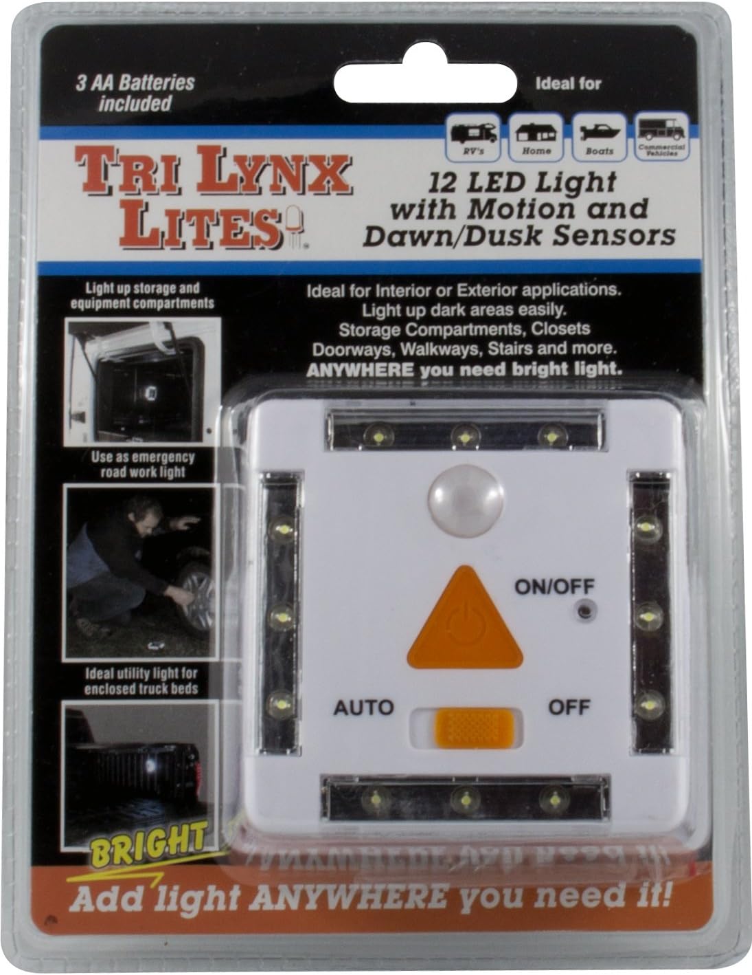 Tri-Lynx | 00026W | 12 LED Light | Plus Motion | and | Dusk/Dawn ...