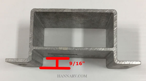 Triton 06938 Single Raised Aluminum Stake Pocket | Hanna Trailer Supply