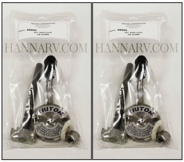 Triton 08800 Sure Lock Tie Down Kit - 2 Pack | Hanna Trailer Supply