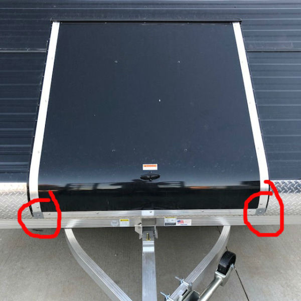 Triton 11253 Snowmobile Trailer Coverall Front Access Door Corner ...