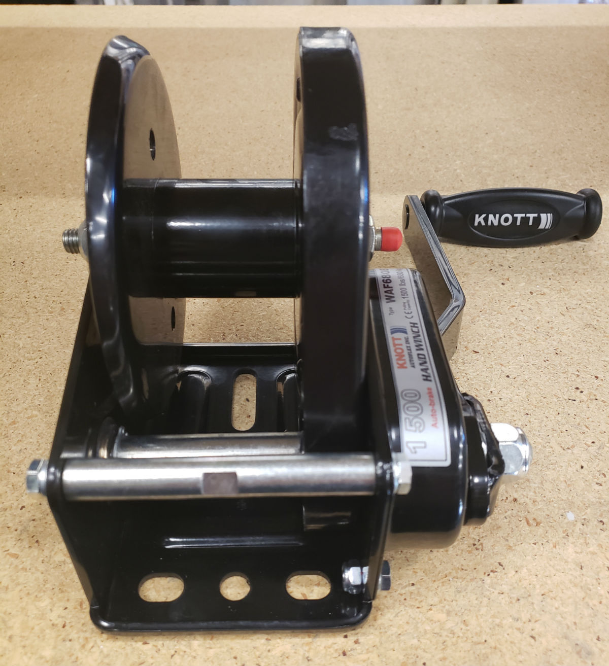 Triton 16249 Hand Winch for Scissor Style Pontoon Trailer - 1500 Lbs ...