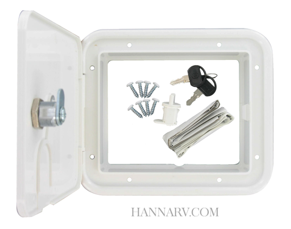 Valterra | A10-2150VP | Medium White Square Cable Hatch | Hanna Trailer ...