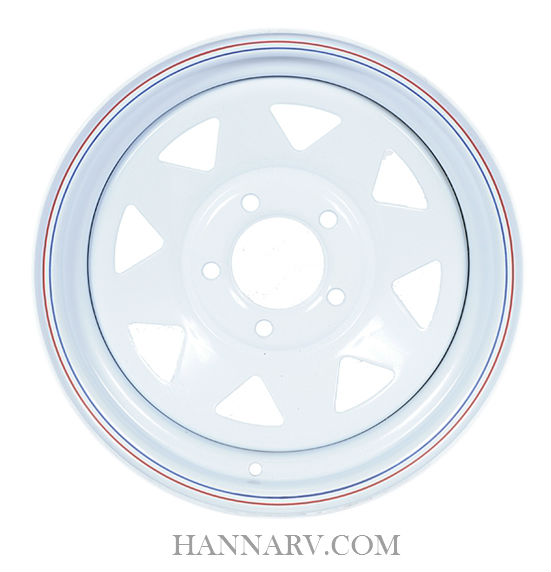 White Spoke Wheels - WHI155-5475WS - 15 Inch x 5 Inch - 5 on 4.75 - 1/2 ...
