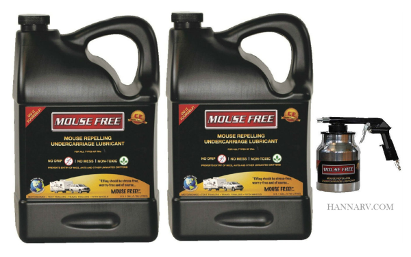 Mouse Free 1 Gallon RV Mouse Undercarriage Repellent | 2 Pack with ...