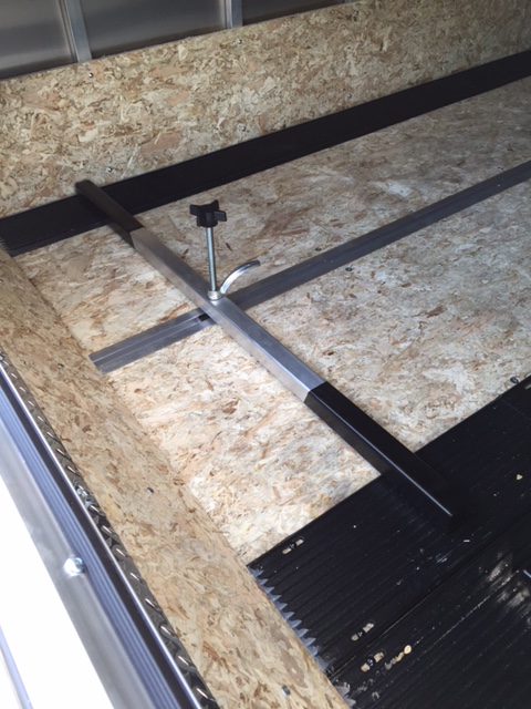 Aluminum Snowmobile Trailer Tie Down Bar with Tie Down Crank and Holder ...