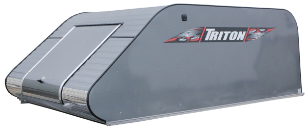 Triton T12-4x4-CP 12' Aluminum Snowmobile Trailer Coverall with 4' x 4 ...